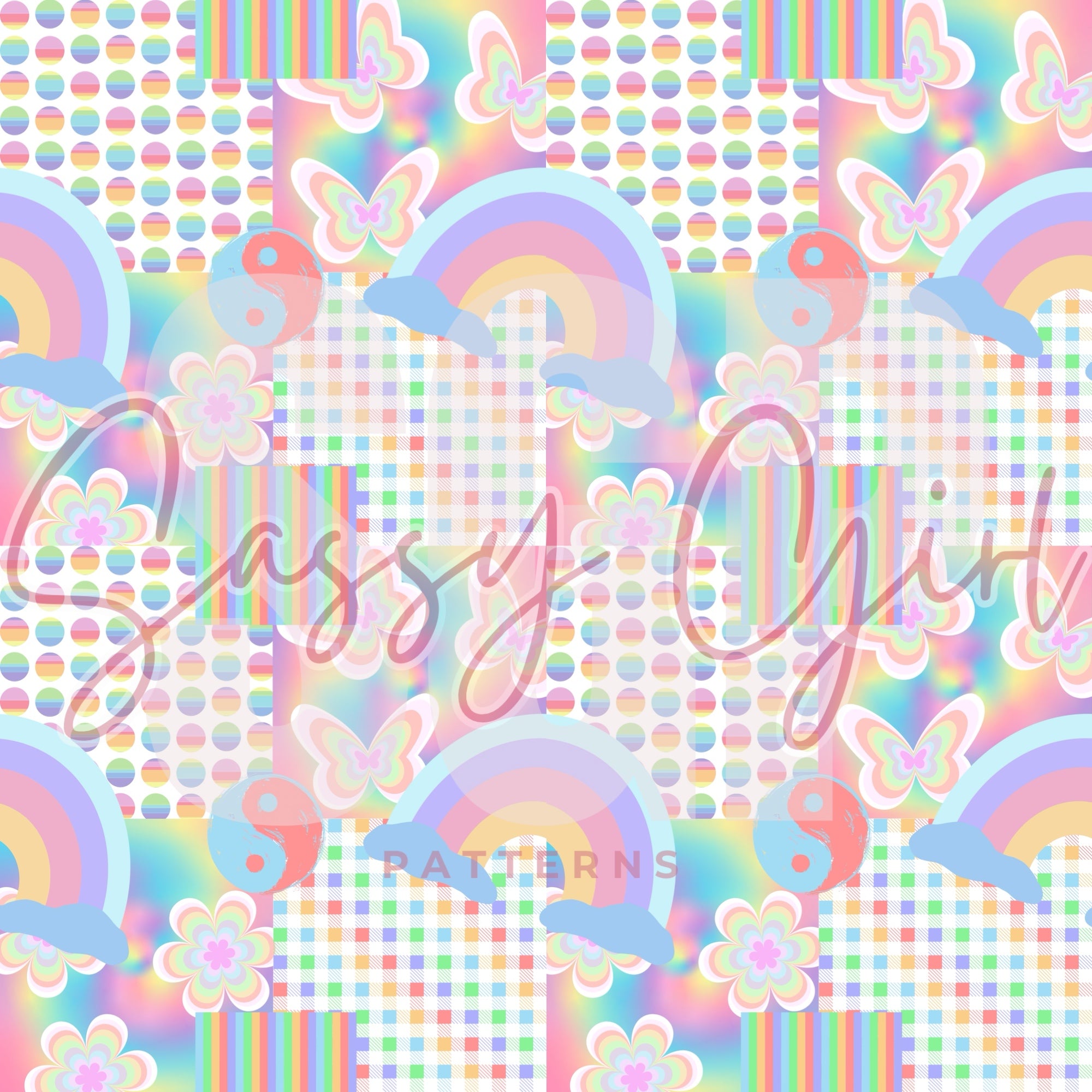 Rainbow patchwork – Sassy Girl Patterns