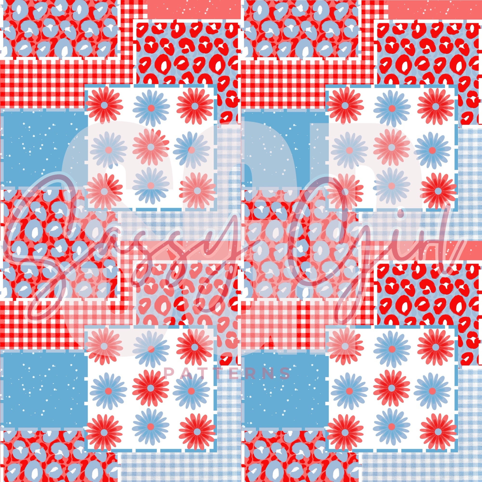 Rwb patchwork – Sassy Girl Patterns