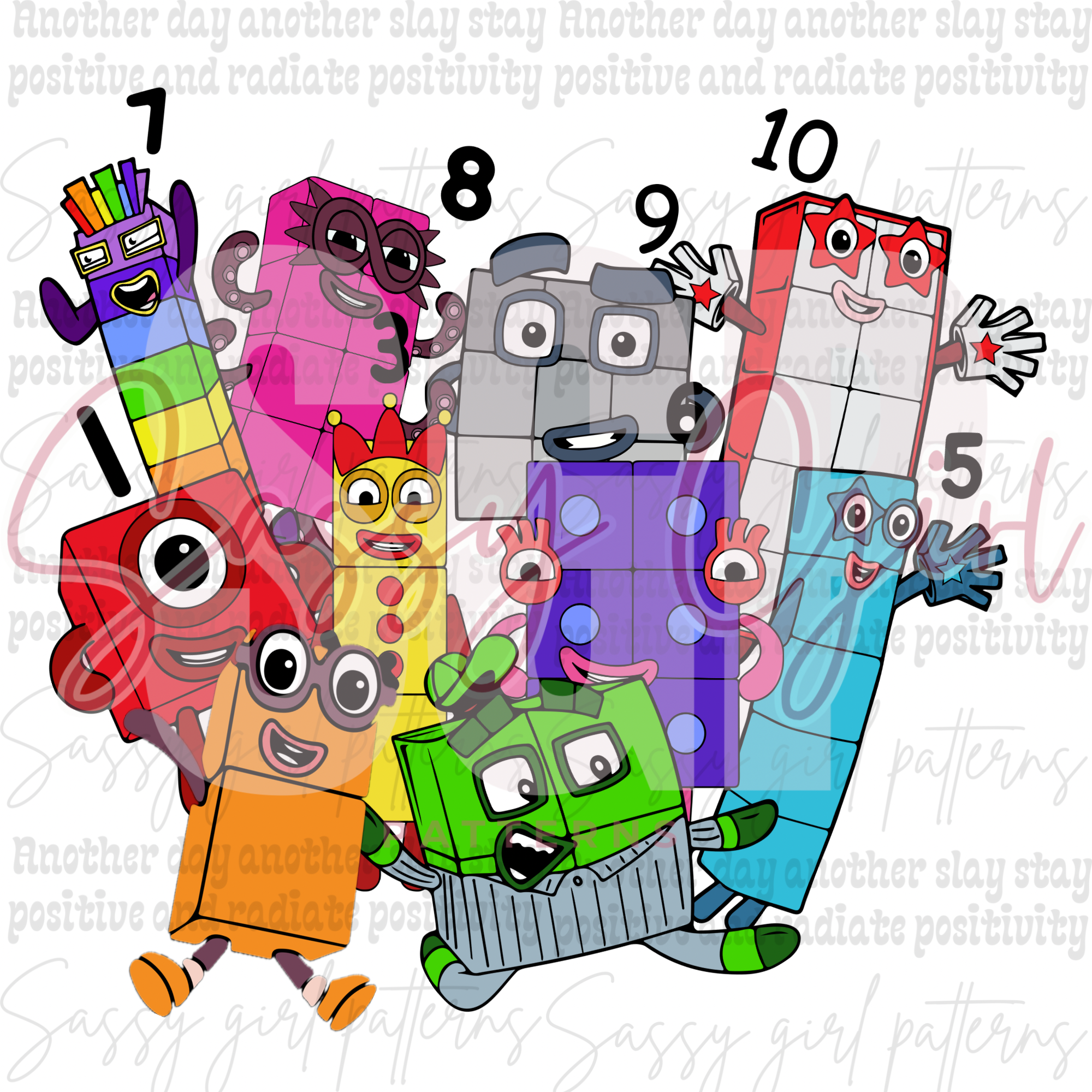 Number block png – Sassy Girl Patterns